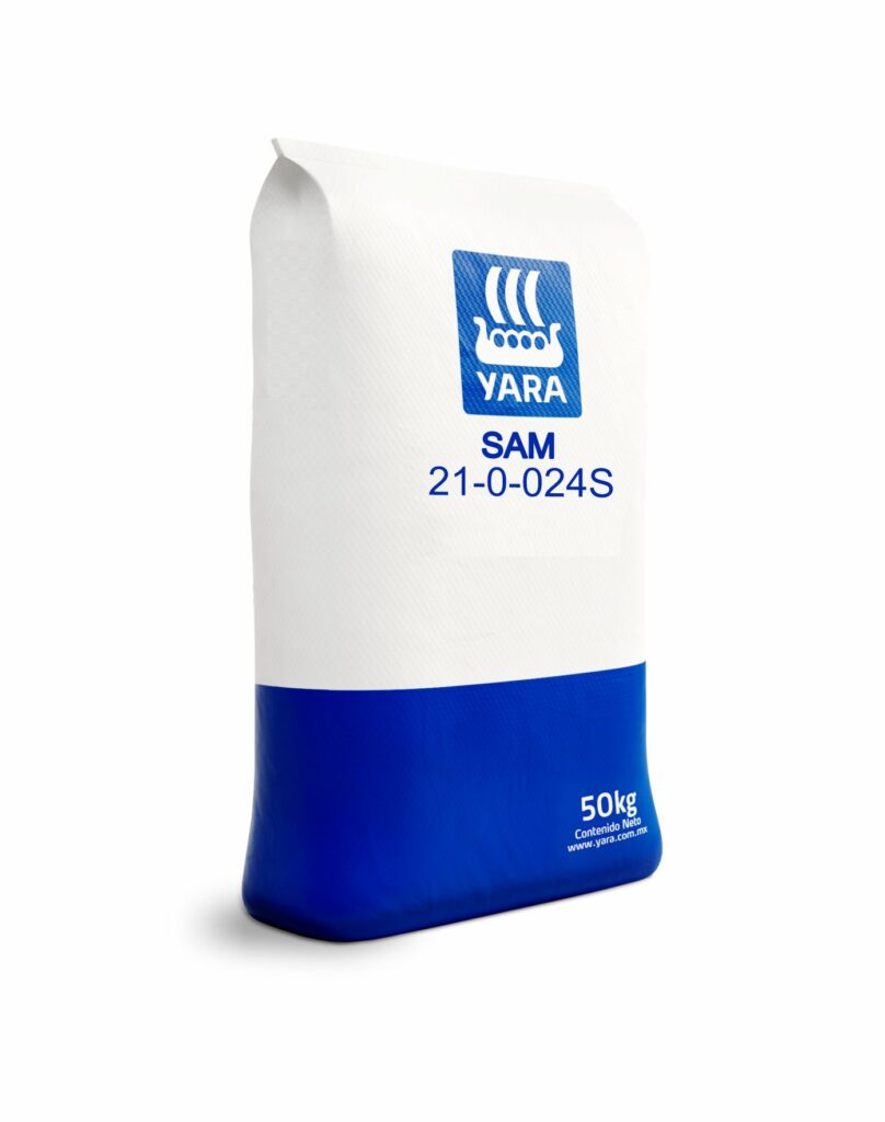 Yara SAM 21-0-024S 50Kg – Superagro Global SAS